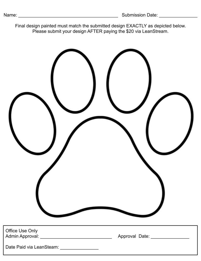 Paint-A-Paw Print Fundraiser